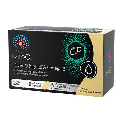 MitoQ新品奶蓟+鱼油58粒呵护心肝