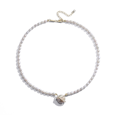 佰色传情淡水珍珠S925银气质项链