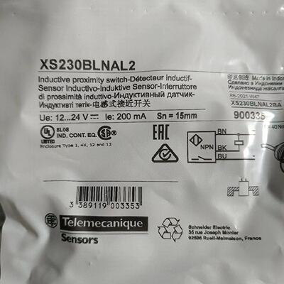 议价全新施耐德特勒美科传感器XS230BLPAL2/BLNAL2C/BLNAM12/BLPA