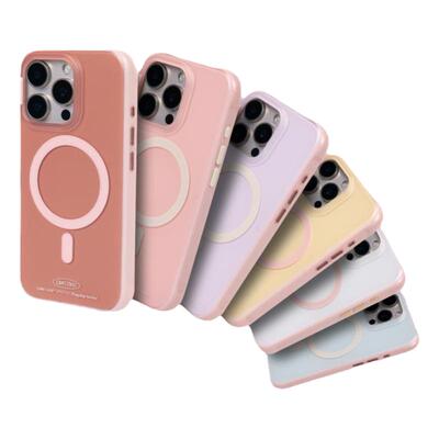 CARECASE粉色边框磁吸手机壳