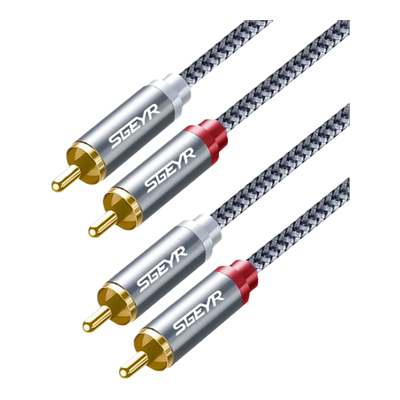SGEYR音频线双莲花头音频线2RCA