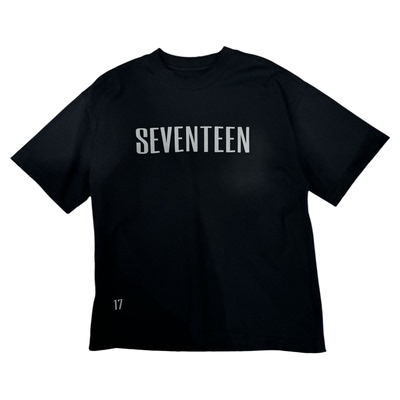 字母印花短袖T恤高克重圆领半袖