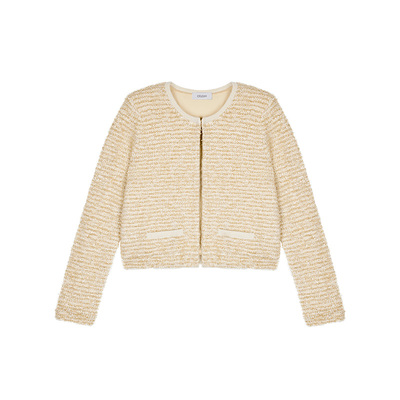 CRUSH幻彩珠片圆领夹克