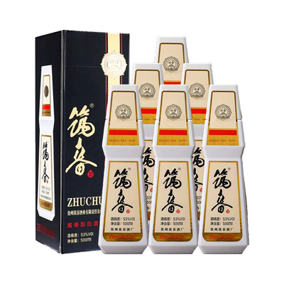 贵州筑春1988版 酱香型白酒 53度500ml*6整箱装节日送礼酒水