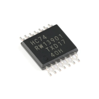 原装正品 74HC74PW,118 TSSOP-14 复位功能的双D型正边沿触发器IC