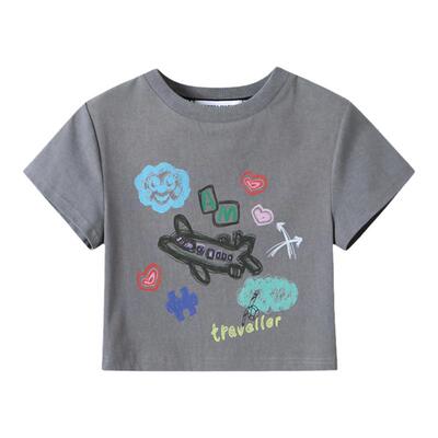 ANDREAMARTIN蜡染涂鸦短袖T恤