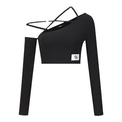 Azepam夏日小tips斜肩长袖上衣