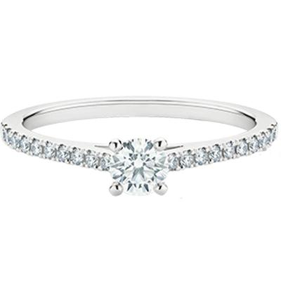 debeers戴比尔斯圆形明亮式钻戒