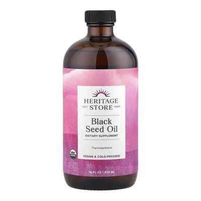 Heritage Store黑草籽油粘稠补充营养物质黑草籽油肠胃呵护