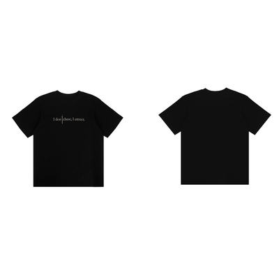 EK/EVILKNIGHT 2026春夏季标语厚板短袖T恤字母印花休闲纯棉上衣