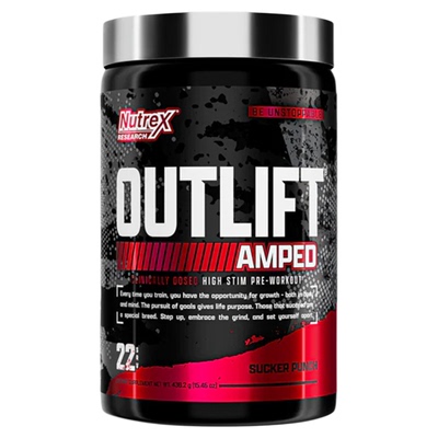 NUTREX OUTLIFT AMPED炽天使热血氮泵提高力量爆发力突破训练瓶颈