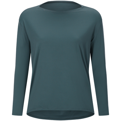 长袖户外速干瑜伽服大码运动上衣