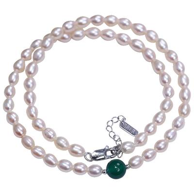 5-6mm淡水珍珠时尚项链锁骨链