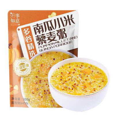 南瓜小米粥300g藜麦粥开袋即食粥