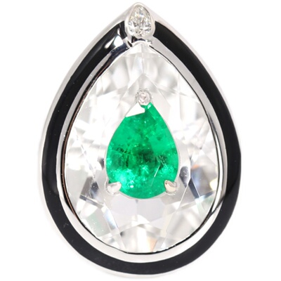 福泰珠宝18k金祖母绿戒指