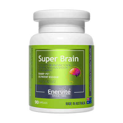 EnerVite澳乐维他脑活素胶囊DHA+PS磷脂酰丝氨酸 90粒 澳洲进口