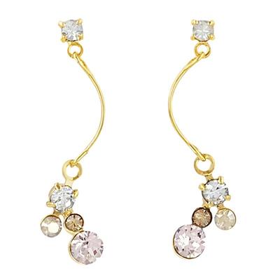 OSEWAYA迷你文艺范闪耀锆石耳钉