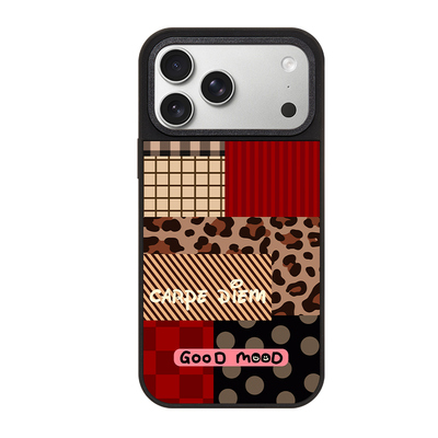 CTOCASE秋冬复古格纹拼贴手机壳