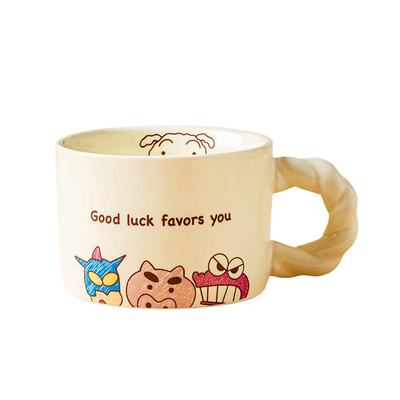 可爱陶瓷涂鸦马克杯情侣家用