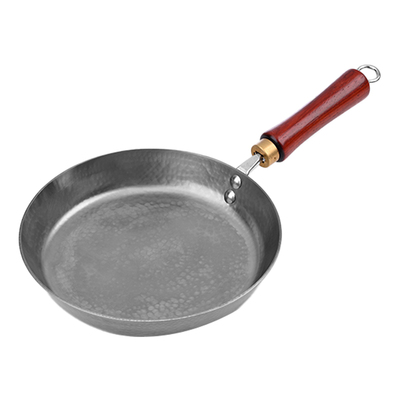 鲁匠师纯钛煎锅章丘手工锻打