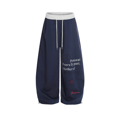 DARKAGE原创星星弯刀休闲阔腿裤