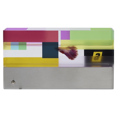 非必要不合作&脑瓜atama 五彩缤纷斗鱼缸桌面氛围灯水气缸 摸鱼缸