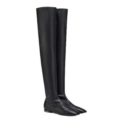 CASADEI/卡桑蒂弹力紧身过膝靴