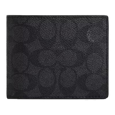 【正品保证】COACH/蔻驰 男士经典老花百搭气质休闲钱包手包CW380