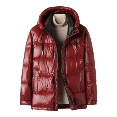 皮尔卡丹90白鸭绒连帽羽绒服