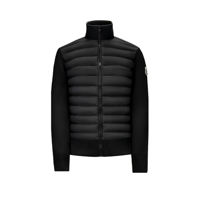 66号公路羊毛针织拼接排骨羽绒服