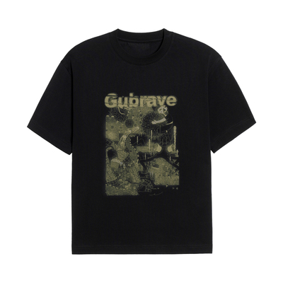 HOMME DE MODE夏季烫钻圆领体恤潮流英文字母蘑菇图案男T恤衫纯棉