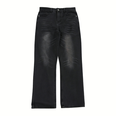 韩系秋季2021M直筒A字牛仔裤男