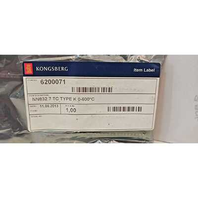 Kongsberg 6200071 NN832.7 TC Type K PCB 0600C SSU 8810 NOR C