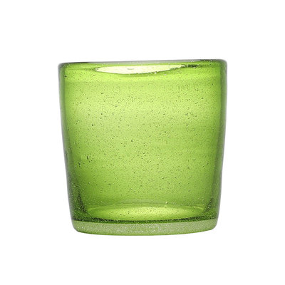 ins风夏冰绿泡泡手作玻璃杯