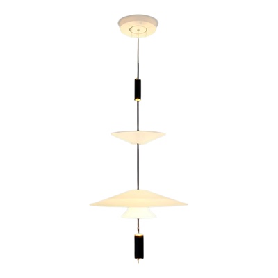 火烈鸟吊灯包豪斯艺术飞碟灯