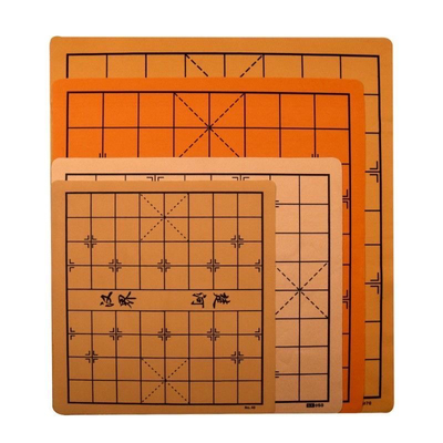 中国象棋围棋皮革棋盘加厚pu面料折叠可携式绒布军棋五子棋棋盘