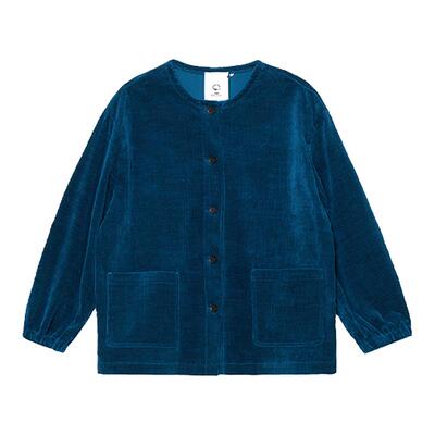 环保棉灯芯绒圆领外套