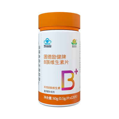 固德励健B族维生素b1 b2 b6 b12叶酸烟酰胺泛酸多种复合片维生素
