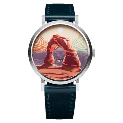 欧美Asterisk月相蓝宝石男士腕表