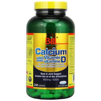 bill维生素D3高钙250粒骨质疏松