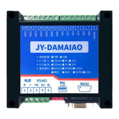 聚英4路模拟量测控模块DAM04AIAO