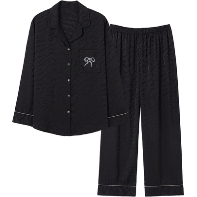 SLEEPTIGHT冰丝睡衣女高级感黑色