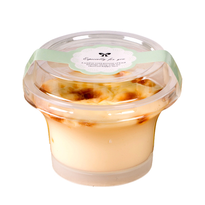 布丁杯半透明带盖瑞丽100ml