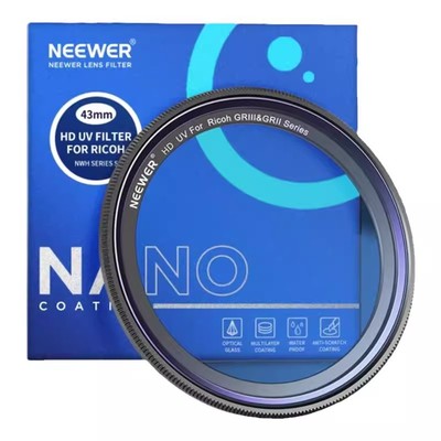 纽尔适用理光相机UV滤镜户外拍摄