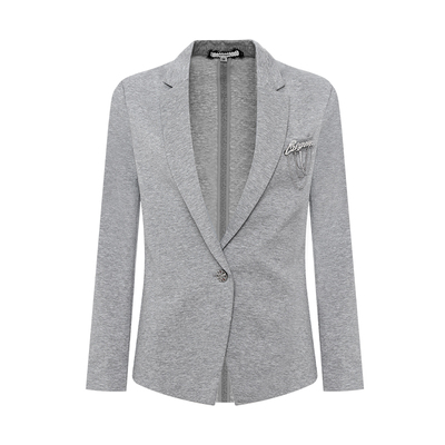 GEGINA吉吉娜早春季新品收腰一粒扣西装外套短款高级时髦小西服女