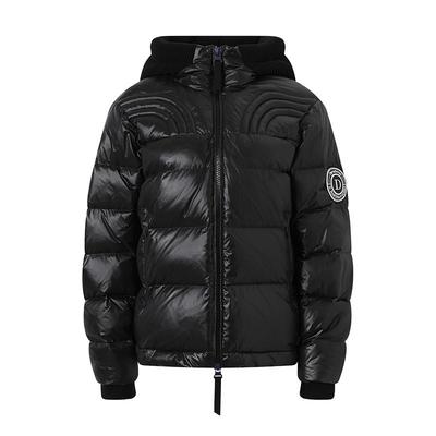 D.MARTINAQUEEN黑色鹅绒服