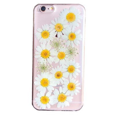 干花适用华为手机壳真花保护套