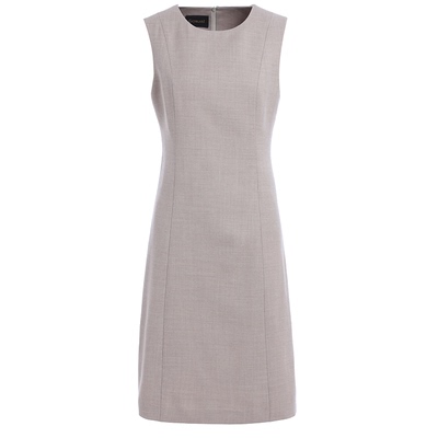 乔万尼优雅修身无袖连衣裙绵羊毛