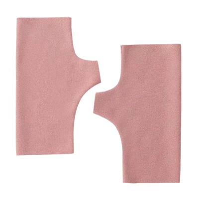 德绒半指手套女冬季天露指薄款学生写字漏五指头保暖半截护腕触屏