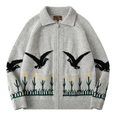 CycleDocument羊毛粗针提花毛衣